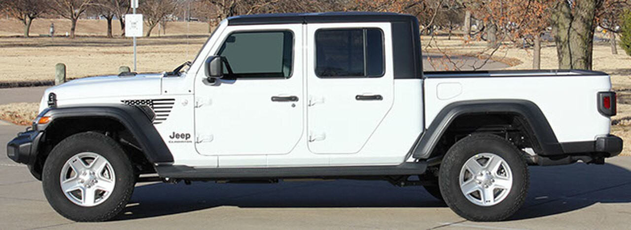 BOOTSTRAP Jeep Gladiator Side Body Star Vinyl Graphics Decal Stripe Kit ...