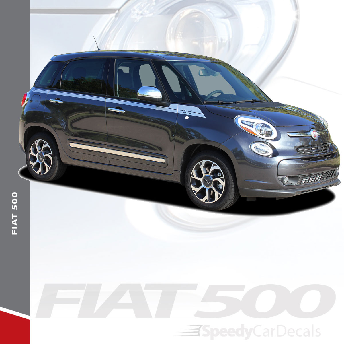 Fiat 500L Upper Side Stripes SIDEKICK 2014-2016 2017 2018 2019