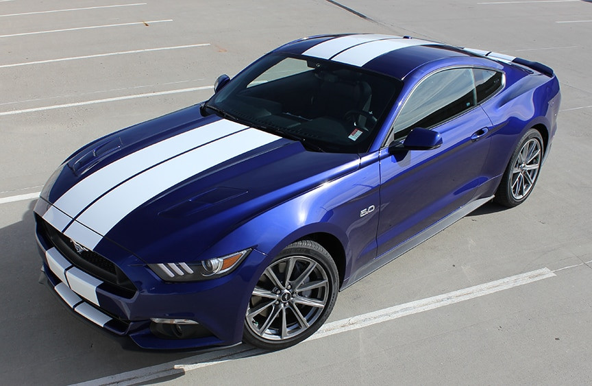 Ford Mustang Dual Racing Stripes STALLION 2015-2017 Premium Auto ...