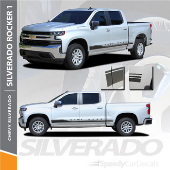 Chevy Silverado Side Decals Stripes ROCKER 2 2019-2021 Premium Auto ...