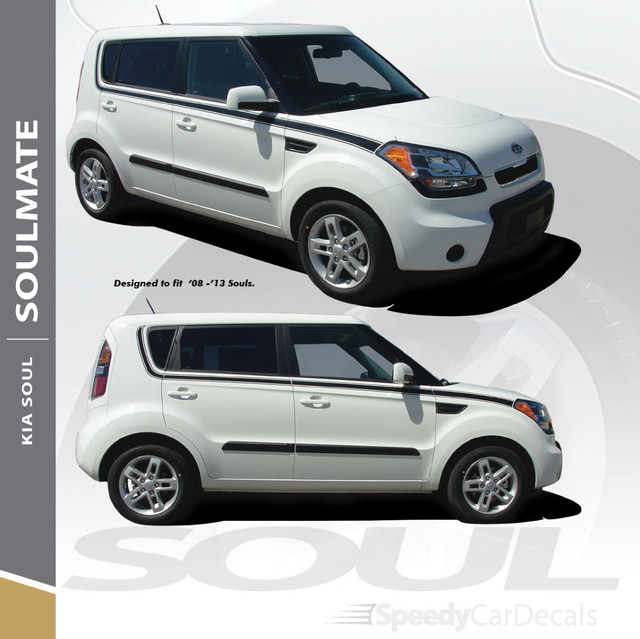 Kia Soul Upper Side Decals Graphics 3M SOULMATE 2008-2013 Premium Auto ...