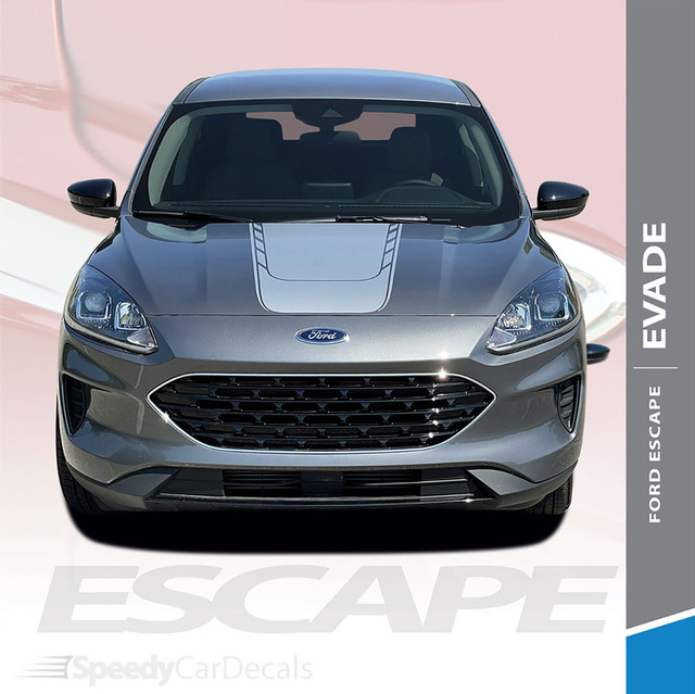 2020-2025 Ford Escape Hood Stripes Decals EVADE HOOD Vinyl Graphics