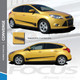 CONVERGE : 2012-2017 Ford Focus Side Door Accent Vinyl Graphics Decals ...