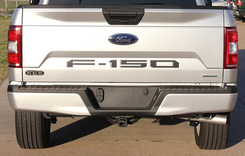 Ford F-150 Stripes Tailgate Inlay Text Vinyl Graphics Decal | SW 2018 2019
