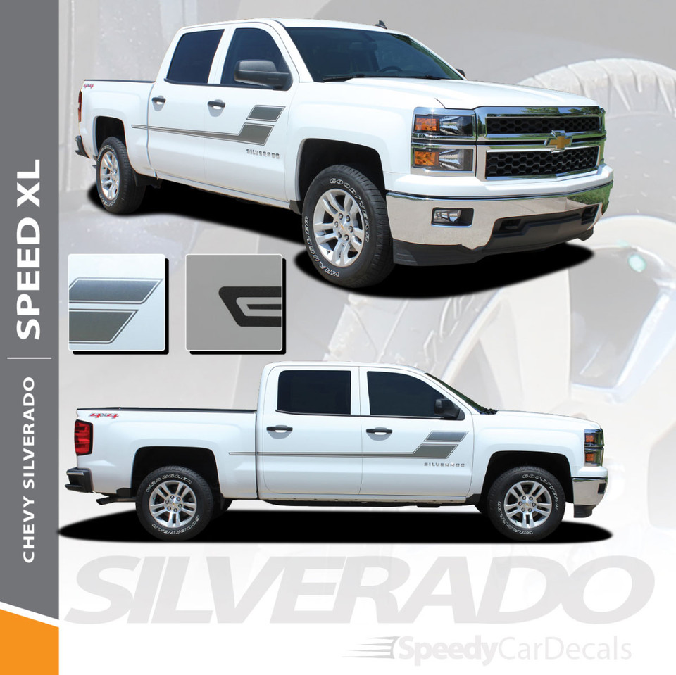 Chevy Truck Bed Decals SPEED XL 2013 2014 2015 2016 2017 2018 Premium ...