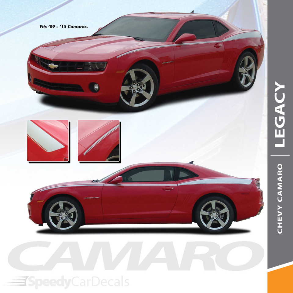 SINGLE STRIPE : 2010-2013 Chevy Camaro Factory OEM Style Wide Hood ...