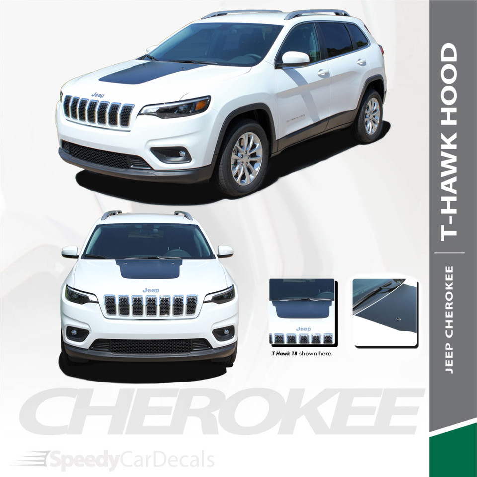 2017 Jeep Cherokee Hood Decal 3M T-HAWK HOOD 2014 2015 2016