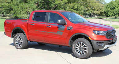 2019 Ford Ranger Side Door Stripes STRIKER SIDE KIT