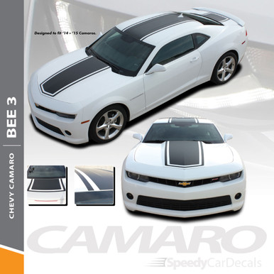 BEE 3 | Chevy Camaro Decal Stripes Center Graphic 2014-2015 Premium ...