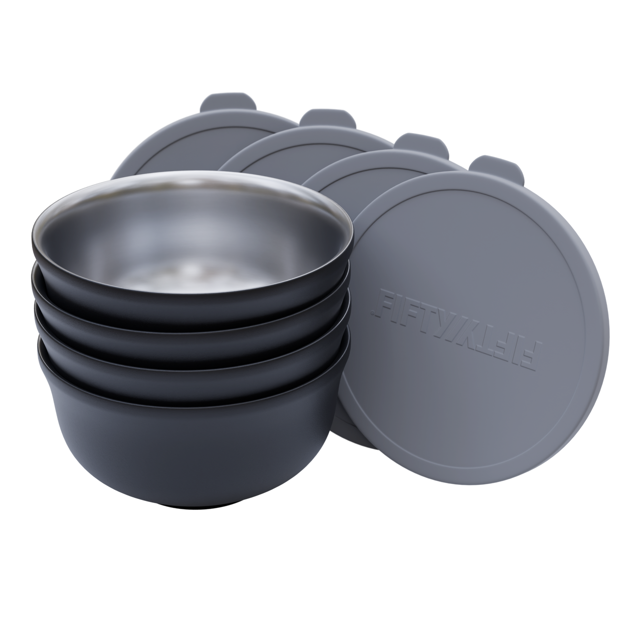 4PK - 24oz Insulated Food Bowls with Silicone Lid