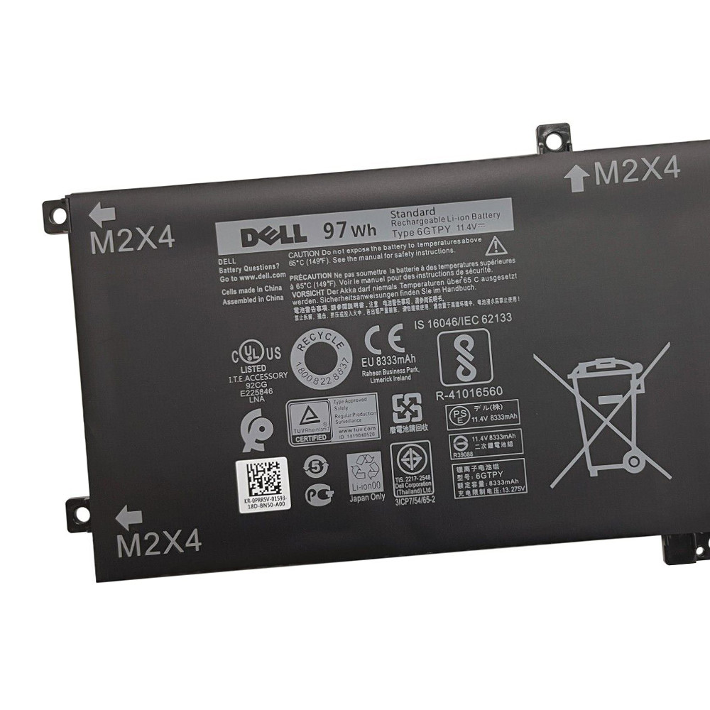 New 97WH Genuine Orig Dell Precision 5510 5520 5530 5540 Battery