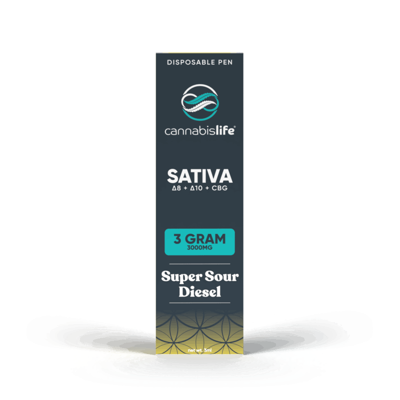 Super Sour Diesel Sativa Delta-8 Disposable Vape Pen - (3ML)