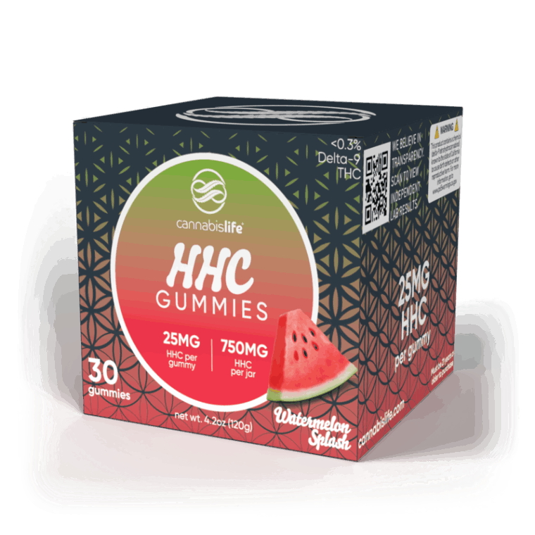 Watermelon Splash HHC Gummies - (30ct) 750mg - Cannabis Life