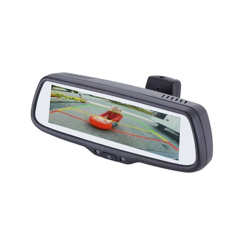 4.3” FACTORY MOUNT MIRROR MONITOR WITH BUILT-IN DVR | Backup Displays ...