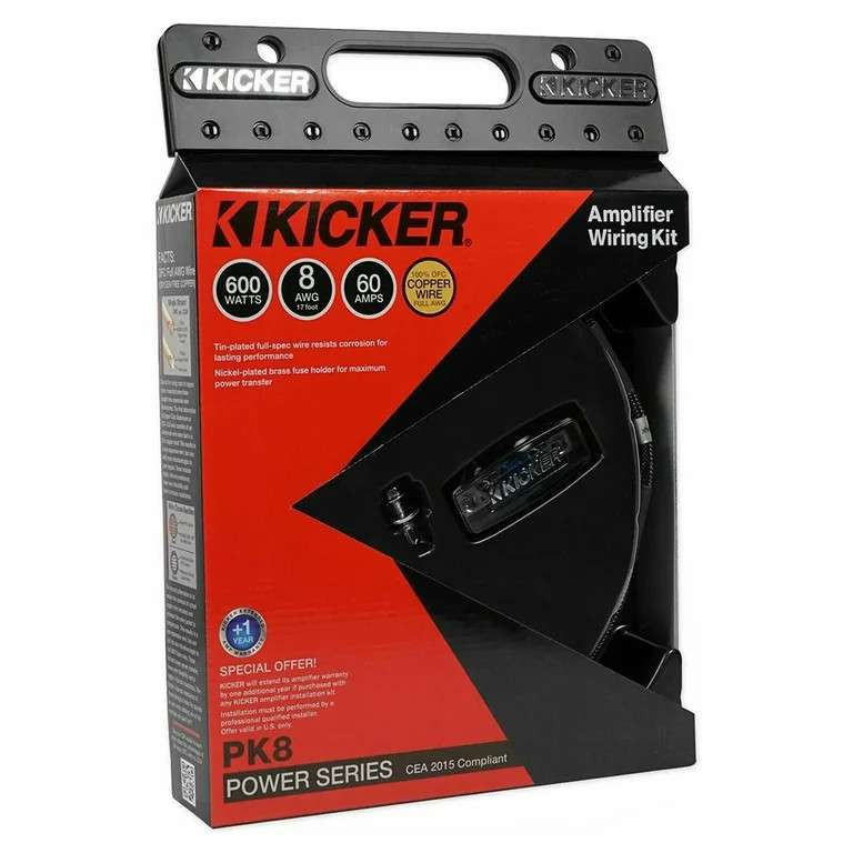 Kicker Comp C 10in Subwoofer Enclosures Package and 46CXA4001 Amp with ...