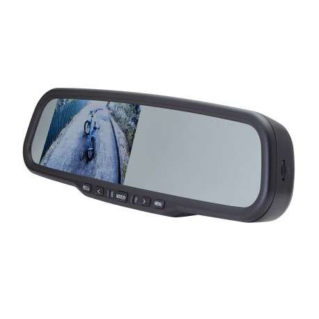 4.3” FACTORY MOUNT MIRROR MONITOR WITH BUILT-IN DVR | Backup Displays ...