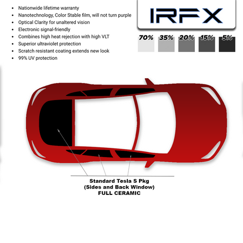 Tesla Model S Window Tint Ceramic Film with Lifetime Warranty - Stereo ...
