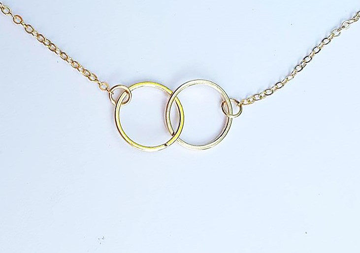 Unity and Love Circle Layering Necklace :: BestNameNecklace