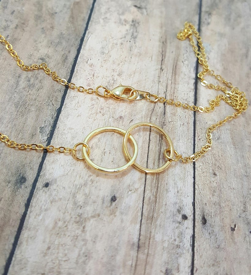Unity and Love Circle Layering Necklace :: BestNameNecklace