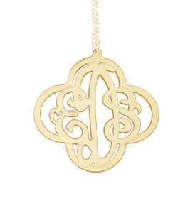 Cross Monogram Necklace || BestNameNecklace