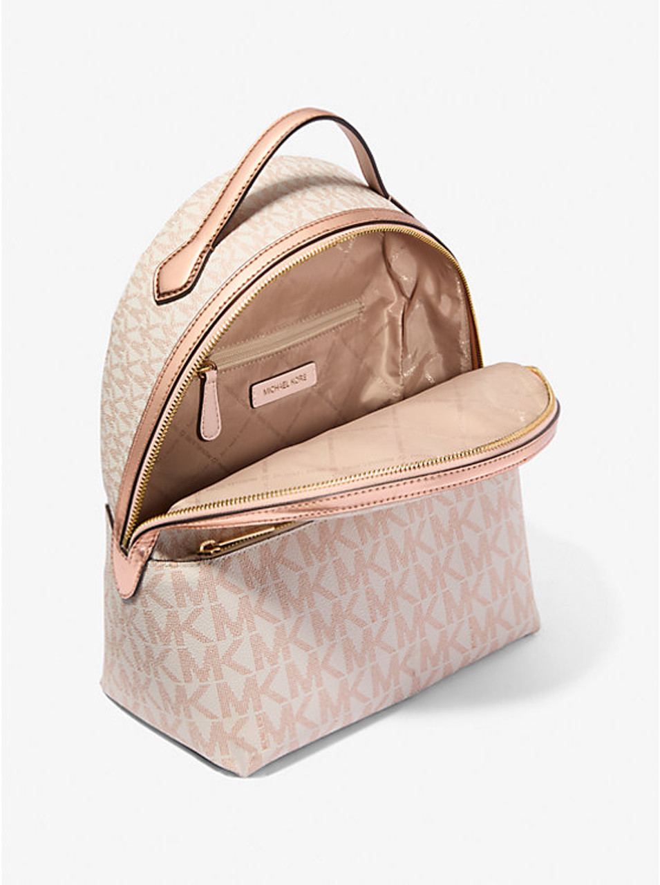Michael kors backpack rose gold store
