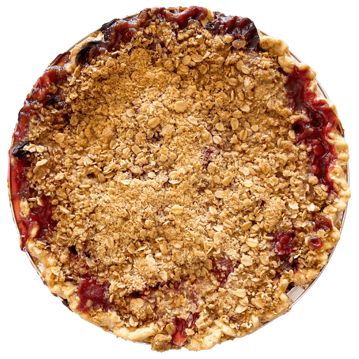 Raspberry Rhubarb Crumb