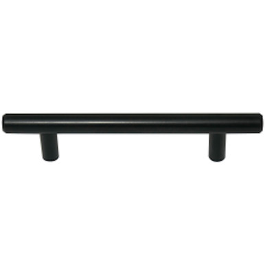 3"Matte Black Steel T-Bar Pull-5 Pc Value Pack | Home Outlet