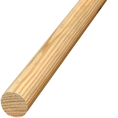 1-1/4" Clear Pine Full Round Moulding LWM233 | Home Outlet