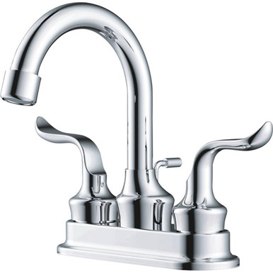 Two Handle High Spout Faucet w/Pop-Up, Chrome | Home Outlet | Home Outlet