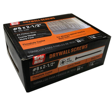 #8 x 2-1/2" Drywall Screws (1 Pound) | Home Outlet
