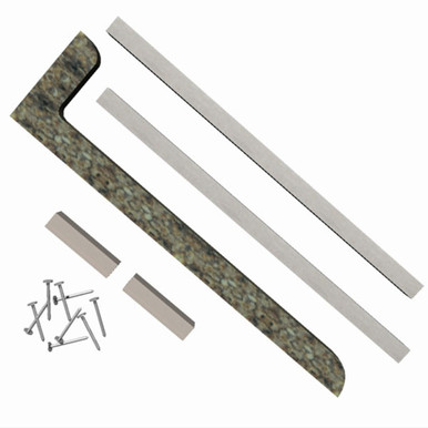 Travertine End Cap Kit for Laminated Countertops | Home Outlet