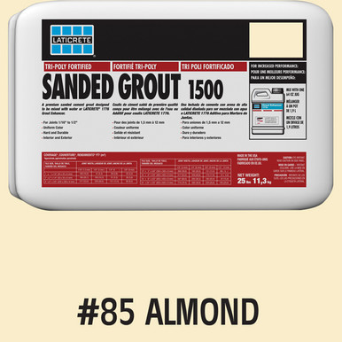 Laticrete Sanded Tile Grout Almond - 25lb bag | Home Outlet