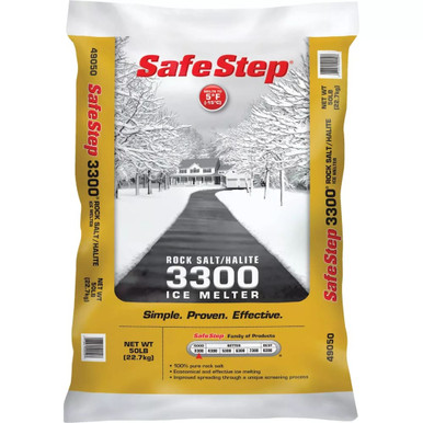 50 Lb. Rock Salt/Halite Ice Melt Large Pellets - Home Outlet