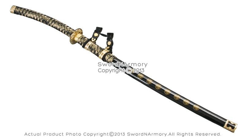 Japanese Style Ceremonial Samurai Sword Jin Tachi Katana Dragon Tsuba ...