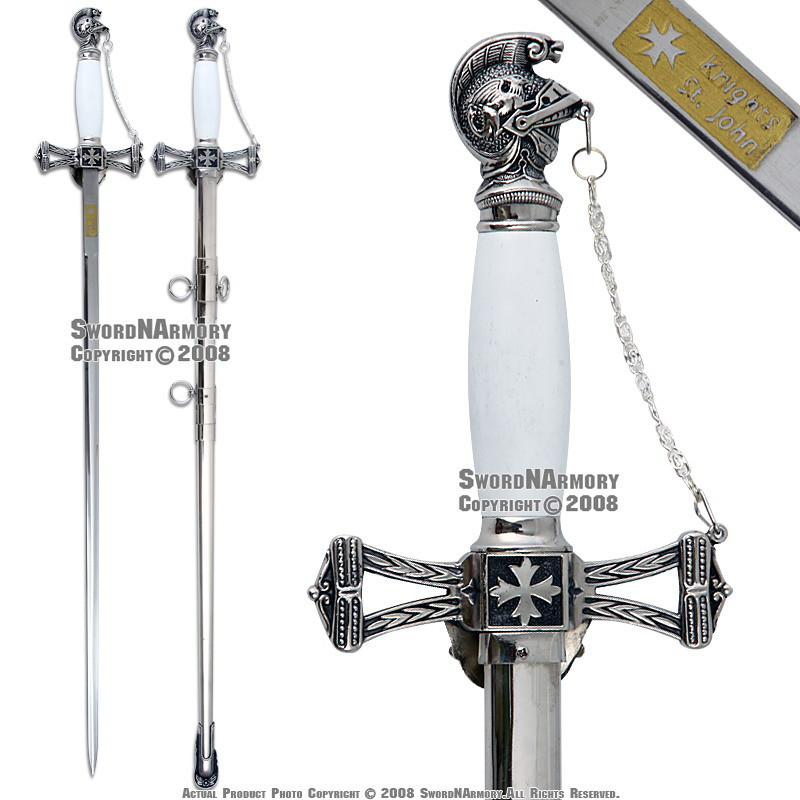 33" Templar Crusader Knight of St. John Masonic Ceremonial Sword