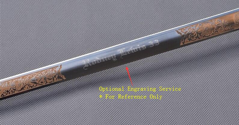Knights Templar Freemason Masonic Ceremonial Sword Gold Regalia 3 Blade ...