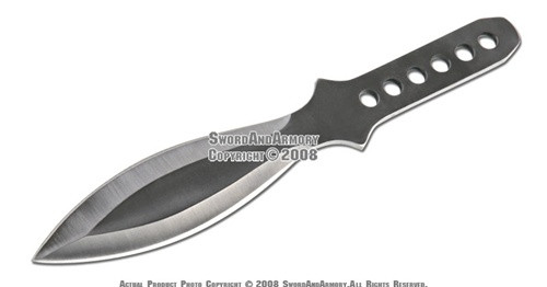 2 Pcs 8.5" 440 Stainless Steel Throwing Knife w/ Pouch