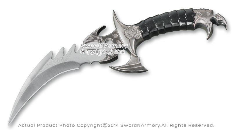 Twin Fantasy Dragons Daggers Short Blade Sword with Carrying Sheath