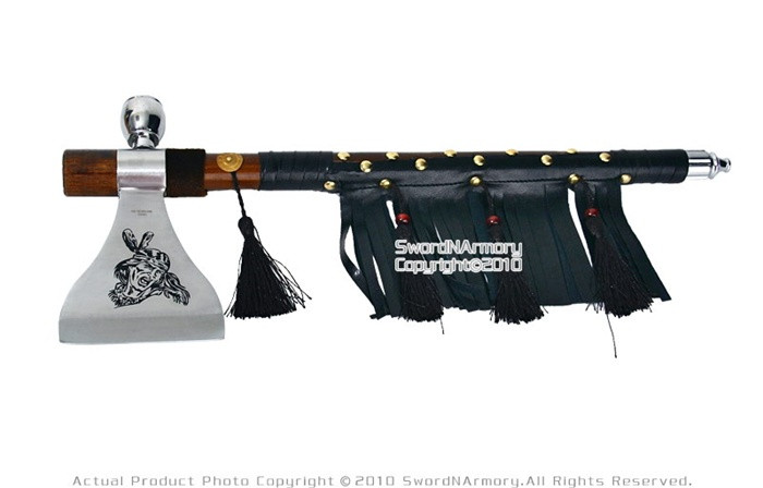 Tomahawk Hatchet Native Indian Chief Axe Functional Smoking Tabacco ...