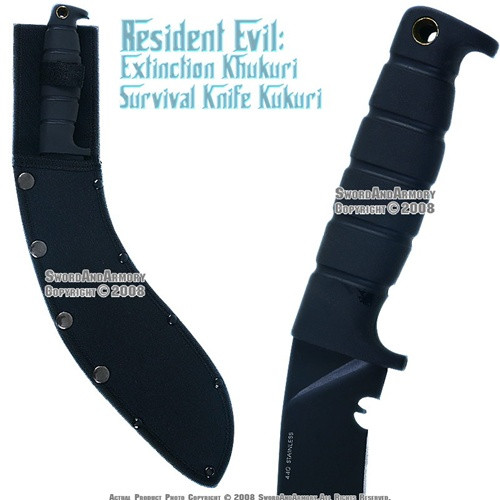Resident Evil Extinction Khukuri Survival Combat Knife