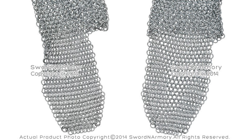 M/L Size Medieval Chainmail Legging Chausses 16G Steel Butted 10mm ...