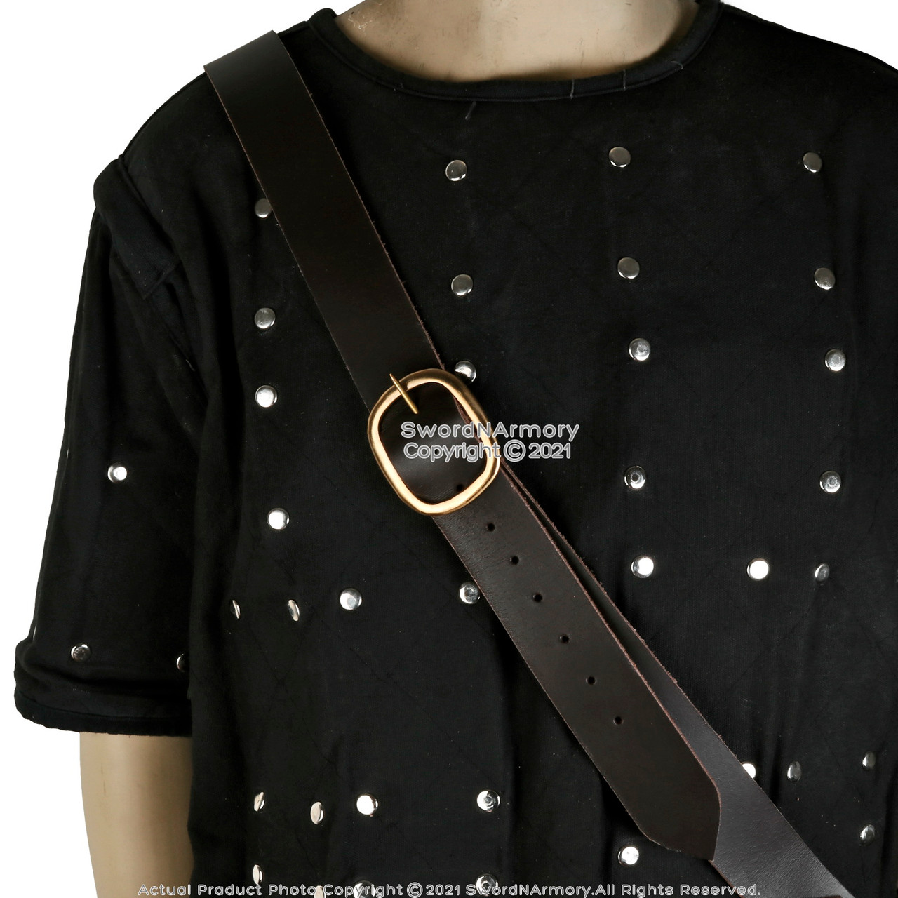 Medieval Renaissance Genuine Leather Waist Shoulder Sword Belt Frog ...