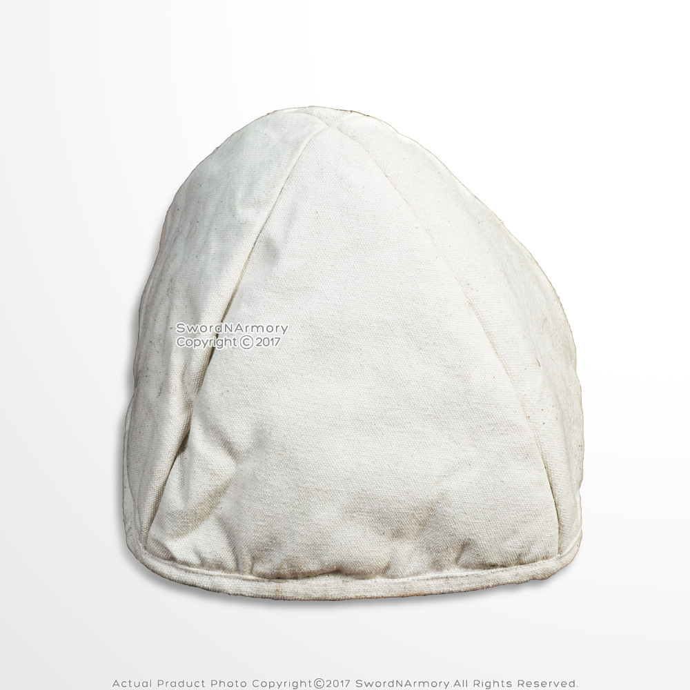 Medieval Cotton Padded Arming Cap for Helmet Coif LARP - Sword N Armory
