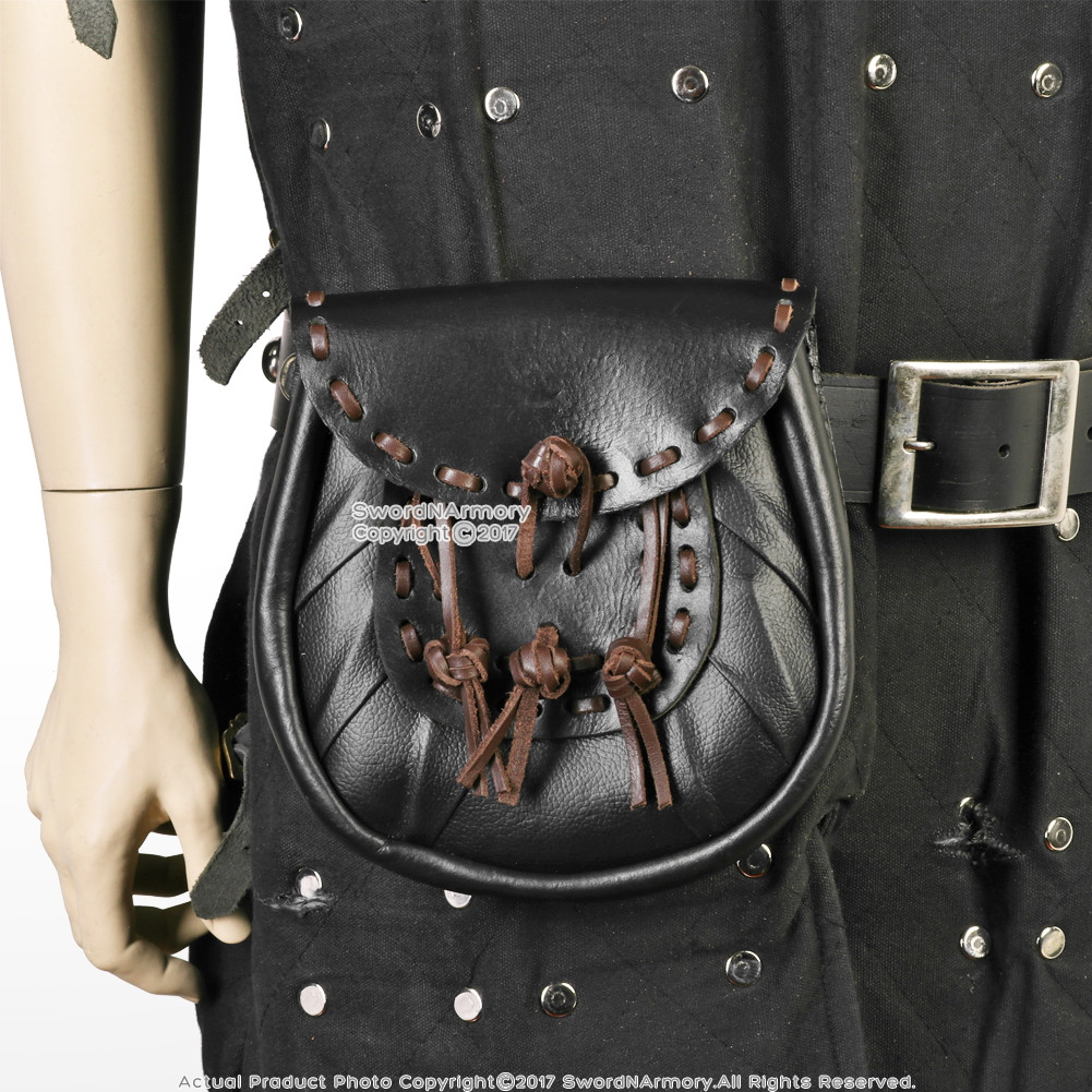 Medieval Renaissance Scottish Costume Sporran Genuine Leather Kilt ...