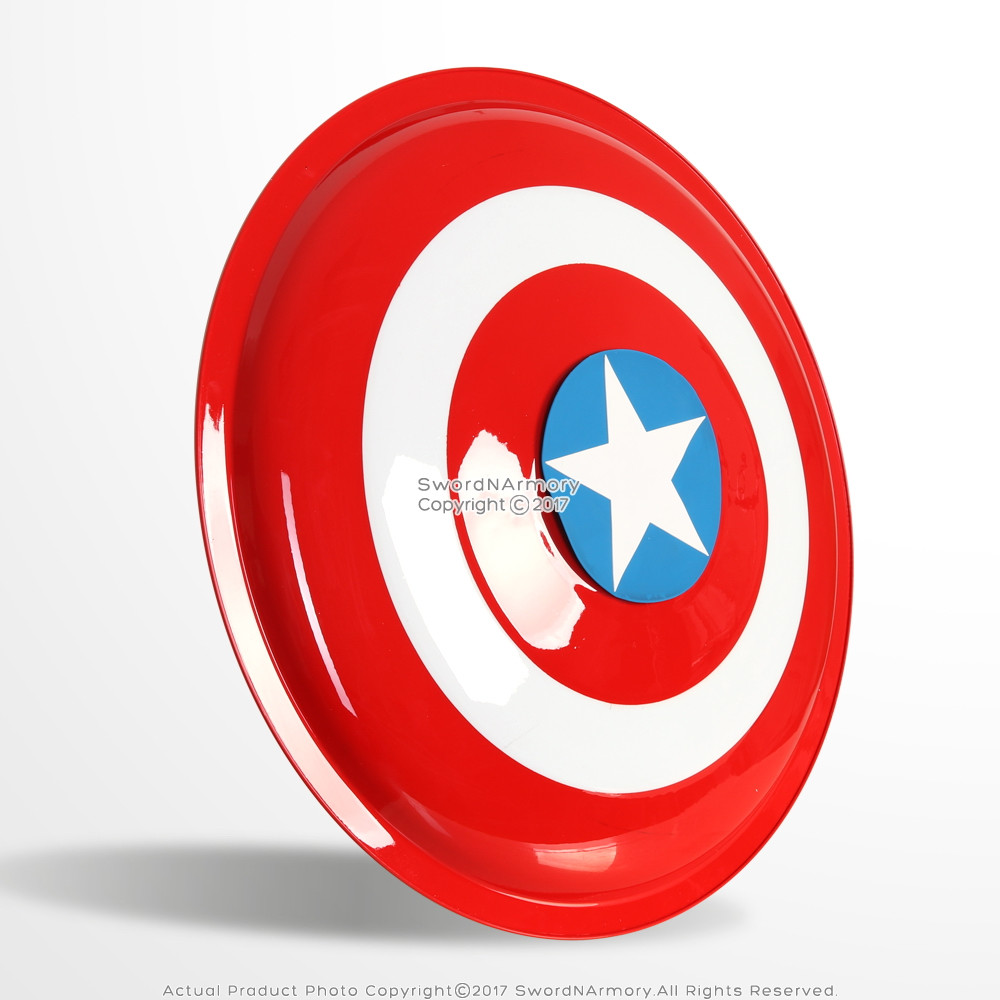 26" Red Comic Book Metal Shield with Grip & Handle Halloween Costume ...