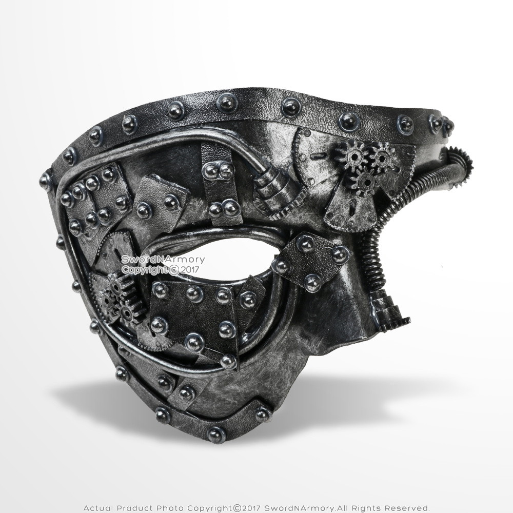 Steampunk Phantom Masquerade Mask Wearable Cosplay Costume Events Prop