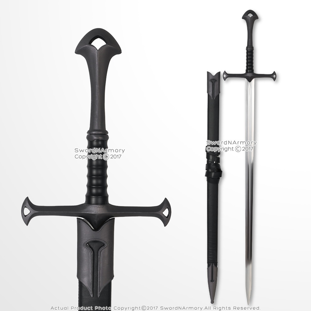 42" Medieval Crusader Chivalry Dark Horse Knight's Sword Renaissance ...