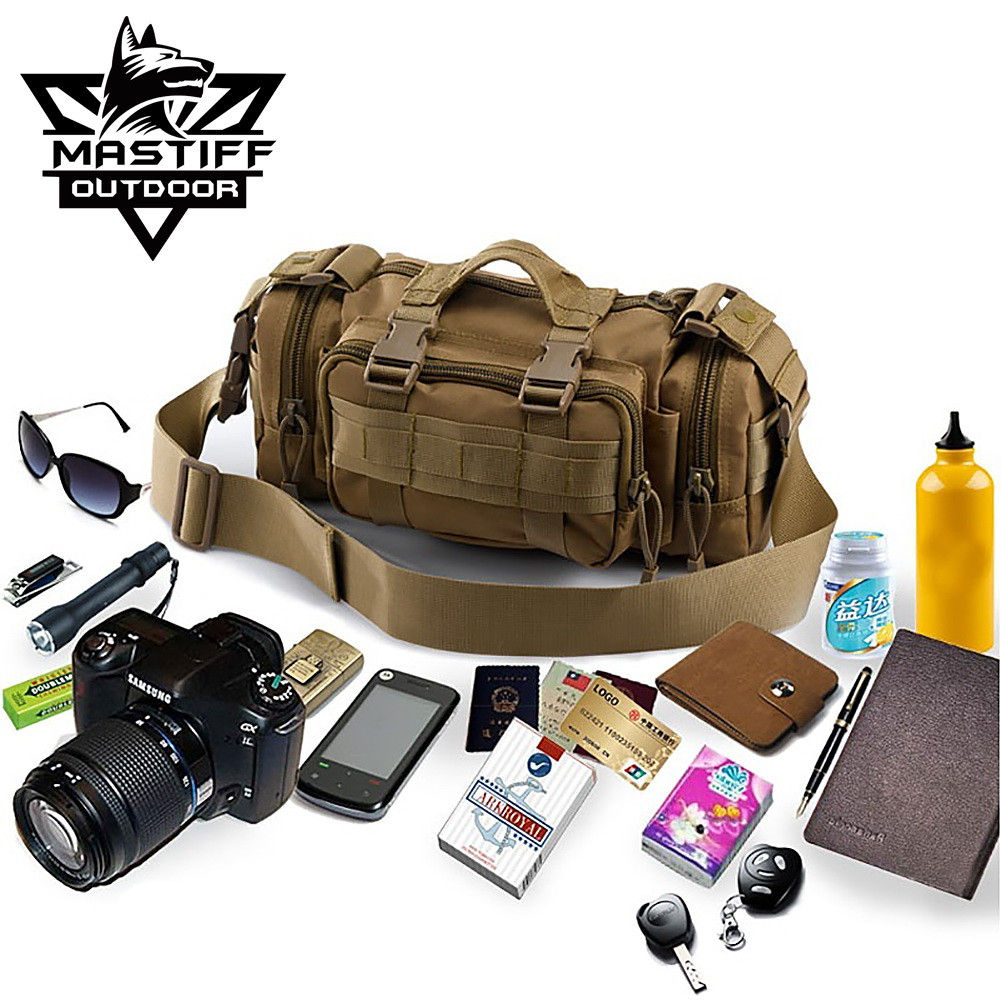 Range Camera Bag Tactical MOLLE Shoulder Sling Multiuse Waist Backpack ...