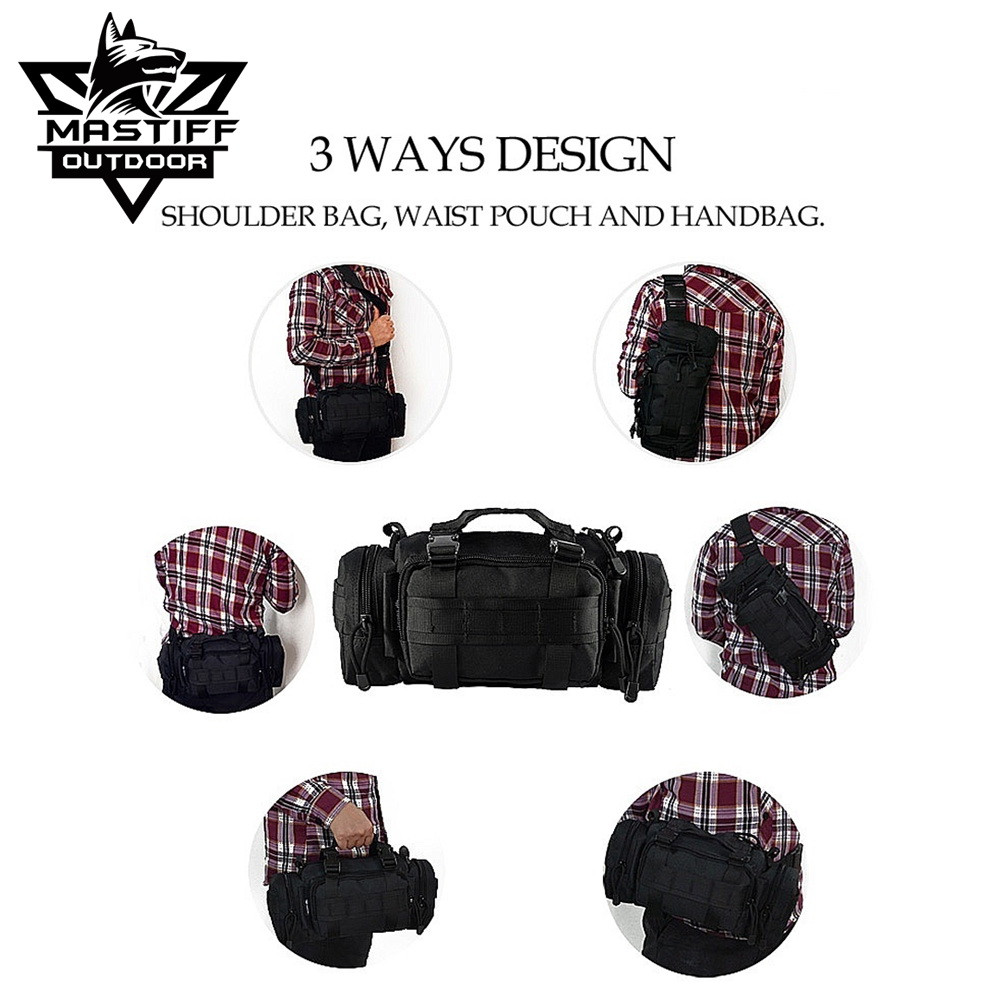 Range Camera Bag Tactical MOLLE Shoulder Sling Multiuse Waist Backpack ...