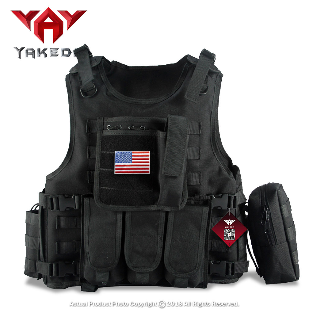 Yakeda Tactical Vest Armor Plate Carrier Airsoft Paintball Jacket